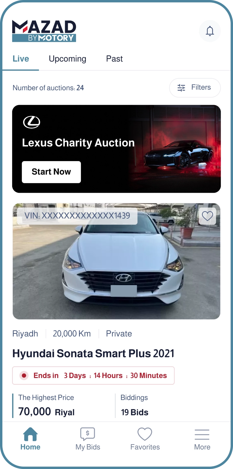 Online Vehicle Auction in KSA | Mazad By Motory